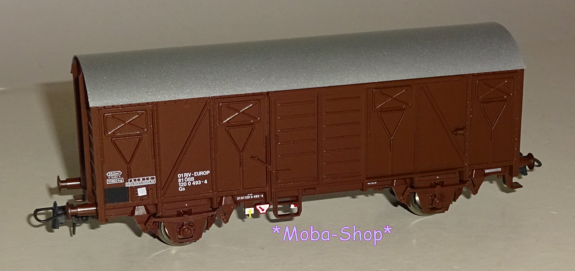 ROCO 66393 H0 Gedeckter Güterwagen ÖBB, Ep. IV - Moba-Shop