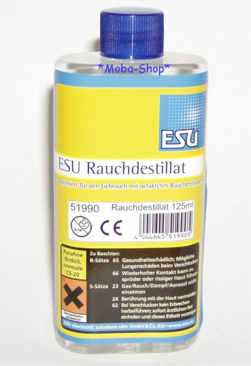 ESU 51990 Dampf-Rauch Destillat, 125 ml Flasche - Moba-Shop