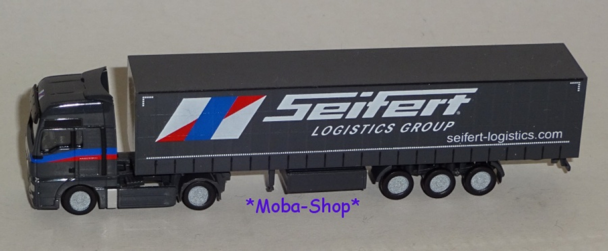 Herpa 066426 MAN TGX XXL Gardinenplanen-Sattelzug »Seifer« - Moba-Shop